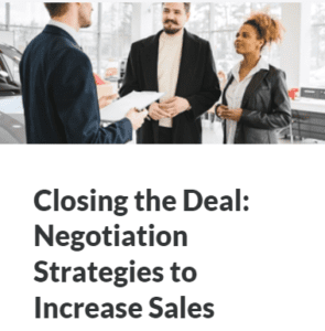 Closing the deal: negotiation strategies to increase sales - Trade ...