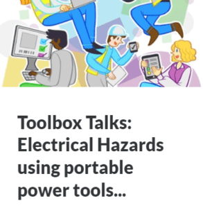 Toolbox Talk Electrical Hazards using Portable Power Tools - Trade Safety Solutions Australia